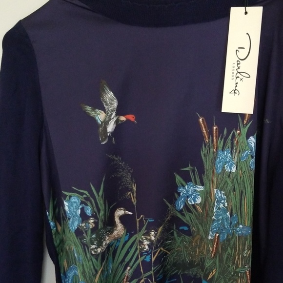 Darling | Tops | Darling London Blue Sweater Nwt | Poshmark
